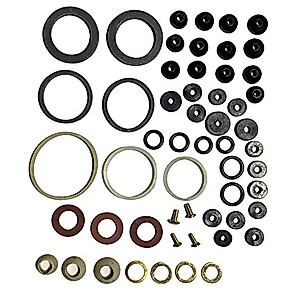 Azi 45pc Complete Home Washer Plumbing Repair Kit Assortment DIY and Professional Repairs – Plumbing Emergencies, Worn Out Washer Replacements