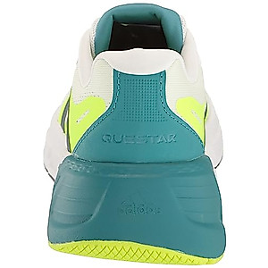 adidas Men's Questar 2 Sneaker, White/Arctic Night/Lucid Lemon, 10