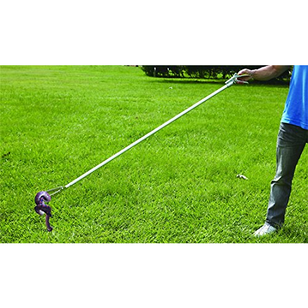 RA Jasper Pro Heavy Duty Telescopic Reptile Snake Tongs Grabber Catcher Handling Aluminum