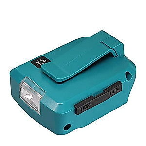 ERJER Replacement ADP05 Power Source, USB Charger Adapter for LXT Lithium-Ion 14.4V 18V, Fast Charging Converter with LED Light