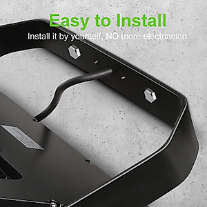 LEDMO LED FloodLight 60W with 180deg Adjustable Knuckle Mount Photocell Dusk to Dawn Outdoor Lighting Daylight White 5000K 7800lm 300W MH Equal Waterproof IP65 UL&DLC Listed for Garden Yard,Playground