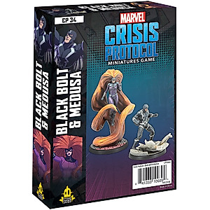 Marvel Crisis Protocol Black Bolt and Medusa CHARACTER PACK | Miniatures Battle Game | Strategy Game for Adults and Teens | Ages 14+ | 2 Players | Avg. Playtime 90 Minutes | Made by Atomic Mass Games