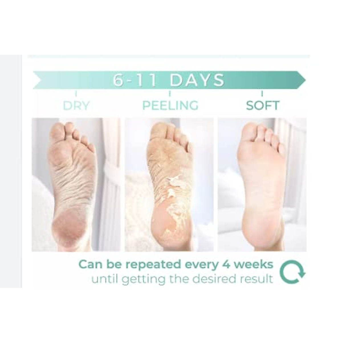 Peach Foot Peel Mask - Repair Cracked Heels, Remove Dead Skin. Makes Your Feet soft And Beautiful