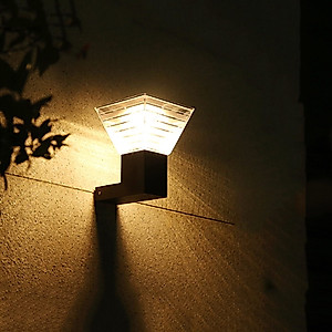 Zziyj Outdoor Wall Lamp Waterproof LED Square Low Energy Consumption Easy to Install Long Life Modern Garden Lamp Decoration Function Villa Door Lamp Home Terrace Outdoor Wall Lamp