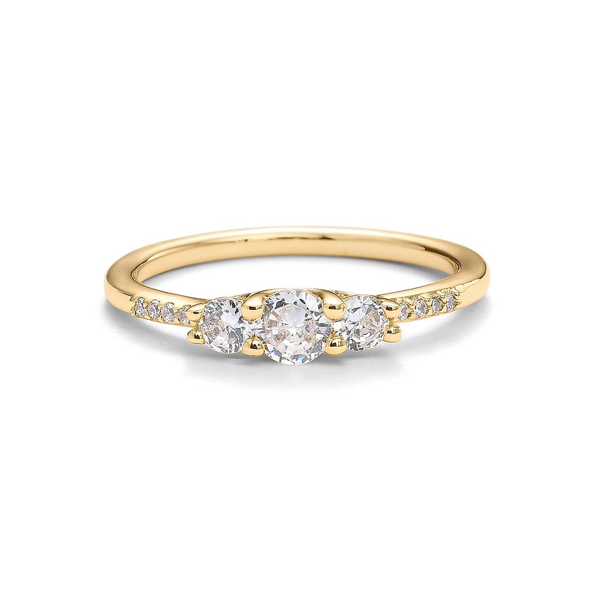 PAVOI 14K Engagement Ring (Yellow Gold, 7)