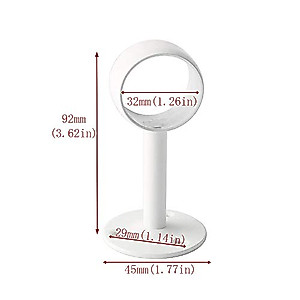 2 pieces of 32mm diameter curtain rod shower curtain wardrobe rod frame pipe flange, ceiling curtain hook, closet rod bracket, white surface treatment