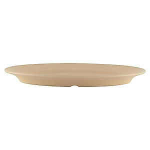G.E.T. OP-912-T Melamine Oval Serving Platter, 12" x 8.5", Tan (Set of 12)