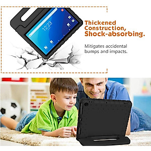Golden Sheeps Kid Friendly Case Compatible for Walmart Onn 10.1" 3rd gen 2022 Release(Model:100071486) Shockproof Ultra Light Weight Convertible Handle Stand Cover (Black)