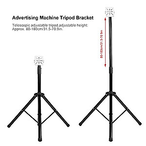 GOWENIC Hologram Projector Tripod Stand, Fixing Tripod Bracket for 3D Holographic Projector Fan Advertising Machine 42cm 50cm 56cm 60cm 65cm 100cm, 3D Hologram Fan Accessory