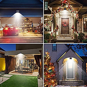 kolpop 6 Pack Solar Lights Outdoor, 3 Modes/100LED Solar Security Lights Wireless IP65 Waterproof Solar Motion Lights Outdoor Solar Wall Lights Outdoor Lights for Front Door, Backyard, Garage, Deck