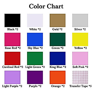 HTVRONT 5.5"x12" Smart Permanent Vinyl for Cricut Joy Machine-30 Sheets Permanent Vinyl Bundle & 5 Sheets Transfer Tape for Vinyl Permanent, Assorted Colors Adhesive Vinyl Sheets for Decoration (Glossy Vinyl)