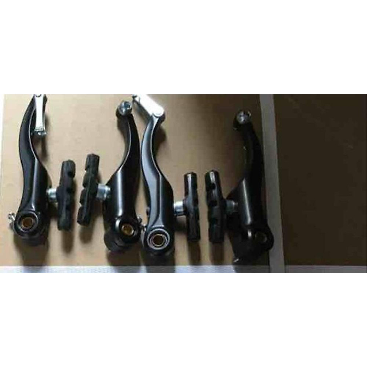 Tongli Mountain Road Bikes Brake Kit V-Brake Bikes Brake Set Cables Caliper Kit (Black)