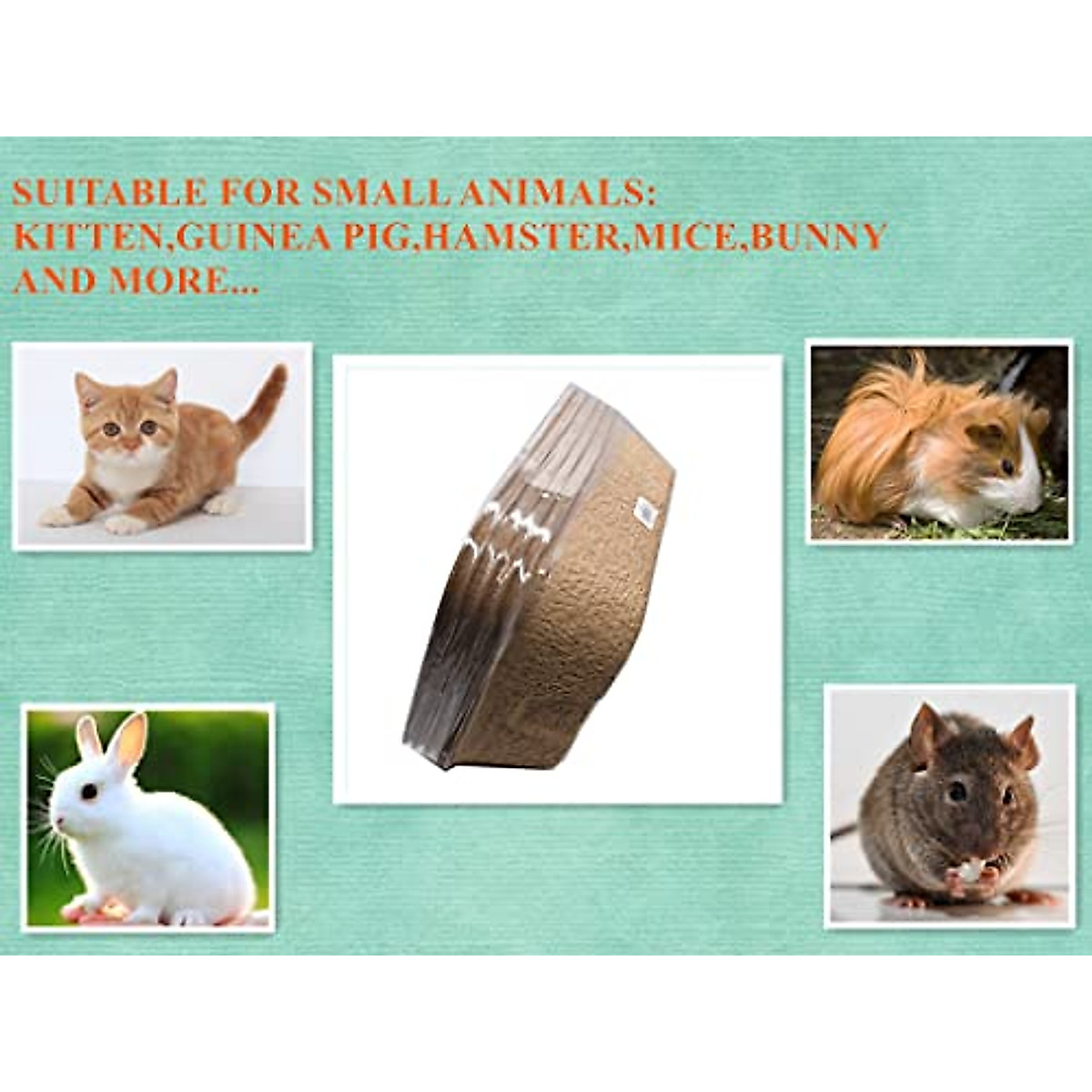 Twlead Disposable Cat Litter Box (5 Pack of Trays) Eco Friendly 100% Recycled Paper Cat Tray,16.14 X11.81X3.94 Inch (Brown)