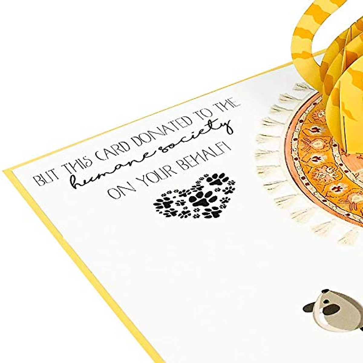 PopLife Funny Kitten Pop Up Card ($1 Donation to the Humane Society) - Cat Lover Card for All Occasions, Mother's Day, Father's Day, Veterinarian Gift - Happy Birthday, Just Because, Get Well