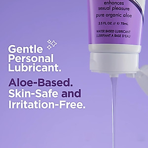 Blossom Lube Organics, Personal Lubricant for Women, pH Balanced, Non-Irritating, Water Based Personal Lubricant, Free of Harsh Ingredients, Toy Friendly, 4 Fl Oz