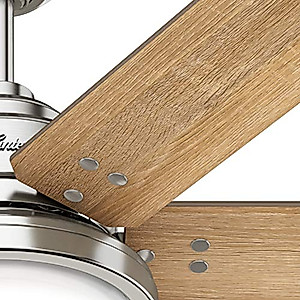 Hunter Fan Company 59398 Warrant Ceiling Fan, Brushed Nickel Finish