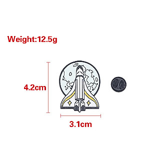 TLOU Ellie Enamel Brooch Pins - Joel Backpack Spaceship Rocket Cosplay Badge Brooches - TV Stuff Gifts For Women and Men Fans 2Pcs (Angel Wings and Spaceship Pins)