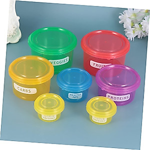 BIUDECO 1Set Diet Portion Control Containers Airtight Food Storage Boxes for Meal Prep Fresh Keeping and Freezer Safe Multifunctional Storage Cases Below