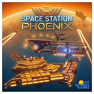 Rio Grande Games Space Station Phoenix - RIO Grande Games - Strategy Board Game, Ages 14+, 2-4 Players, 90-120 Min
