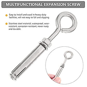 VILLCASE 4pcs Stainless Steel Expansion Screw Closed Stainless Expansion Closing Screw Manhole Cover net Expansion Screw Stainless Screws Screw Dedicated Stainless Expansion Screw