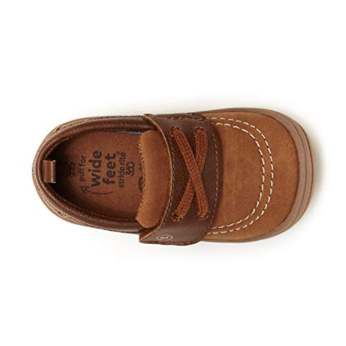 Stride Rite 360 baby boys Hampton Boat Shoe, Brown, 5 Infant US