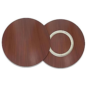 Lazy Susan Tabletop Wooden Turntable, 360 Degree Smooth Rotation Round Rotating Serving Plate, Rotating Serving Tray For Dining Table, Diameter Ø 20 24 28 32 36 39 Inch