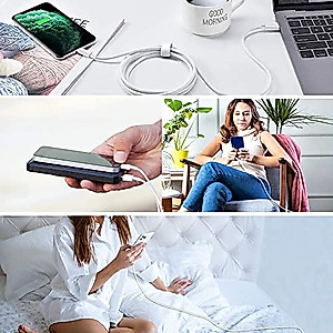 iPhone Charger 10ft, [Apple MFi Certified] Long Lightning Cable Data Sync Charging Cords with USB Wall Charger Travel Plug Adapter for iPhone 13 12 11 Pro Max/SE 2020/X/XR/8/7/6/iPad and More(2Pack)