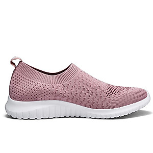 TIOSEBON Women's Walking Shoes Lightweight Breathable Yoga Travel Sneakers 6 US Mauve