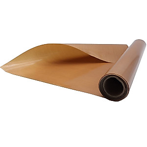 39" x 5 Yard PTFE Fiberglass Fabric Sheet Roll PTFE-Coated Fabrics Sheet Roll Sublimation Heat Resistant PTFE Rolls for Heat Press Transfer, 5Mil Thickness