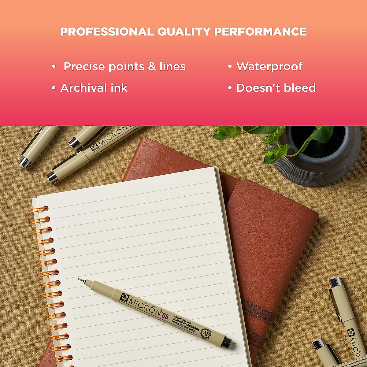 Sakura Pigma Micron 005 8 Color Set Water Based Pigment for Illustration