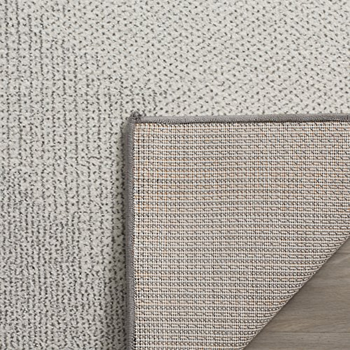 SAFAVIEH Hollywood Collection 5'3" x 7'6" Grey / Teal HLW713D Mid-Century Modern Non-Shedding Living Room Bedroom Dining Home Office Area Rug