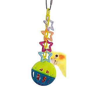 Bonka Bird Toys 1569 Starlink Ball Bird Toy Parrot cage Toys Cages Cockatiel Conure Parakeet