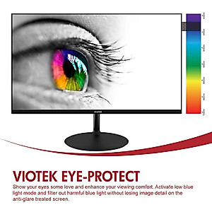 Viotek GFV24C 24-Inch Ultra-Thin 144Hz Gaming Monitor | 1080P 4ms (OD) | G-Sync-Compatible FreeSync FPS/RTS | HDMI DP 3.5mm | Zero-Tolerance Dead Pixel Policy (VESA)