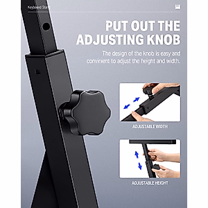 Donner Keyboard Stand, Z-style Heavy-Duty Piano Stand, Adjustable and Portable Piano Keyboard Stand, Suitable for 54, 61 and 88 Keys Electric Keyboards Digital Pianos