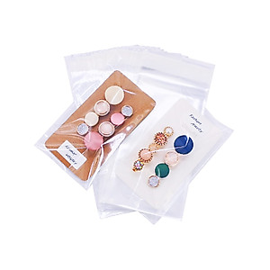 Wowfit 200 Count 3x5 Inch Clear Cellophane Plastic Bags, Resealable Self-Sealing Cello Bags Good for Cookies, Decorative Wrappers, Party Favors, Candy and More