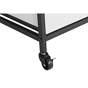 Sew Ready Charcoal/White 27" H 3-Drawer Mobile Storage Organizer Cart for Bathroom, Kitchen, Crafts, Home Office or Laundry Rooms