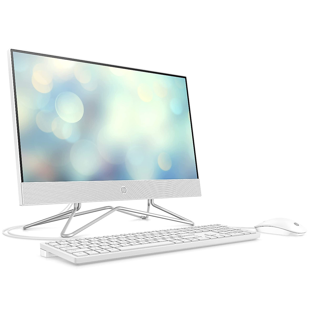 HP All-in-One 22" Desktop Computer, AMD Athlon Gold 3150U Processor, Radeon Graphics, 4 GB RAM, 256 GB SSD, Windows 11 Home ( 22-df0222, snow white)
