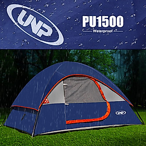 Camping Tent 2 Person, Waterproof Windproof Tent with Rainfly Easy Set up-Portable Dome Tents for Camping