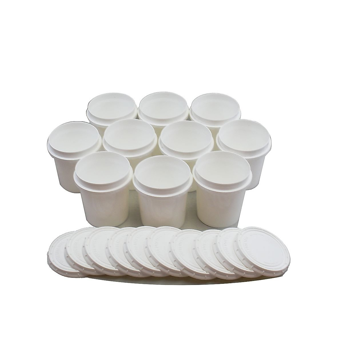 Kling Magnetics Superfos Vapor Lock HDPE Pint (16 oz) Container & Lid - Pack of 10