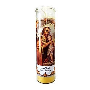 Saint Joseph (San Jose) Yellow Devotional Candle