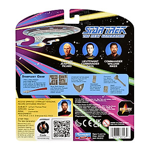 Star Trek Playmates Toys Universe: 5" Commander William Riker “Next Generation Action Figure with Accessories, Multi