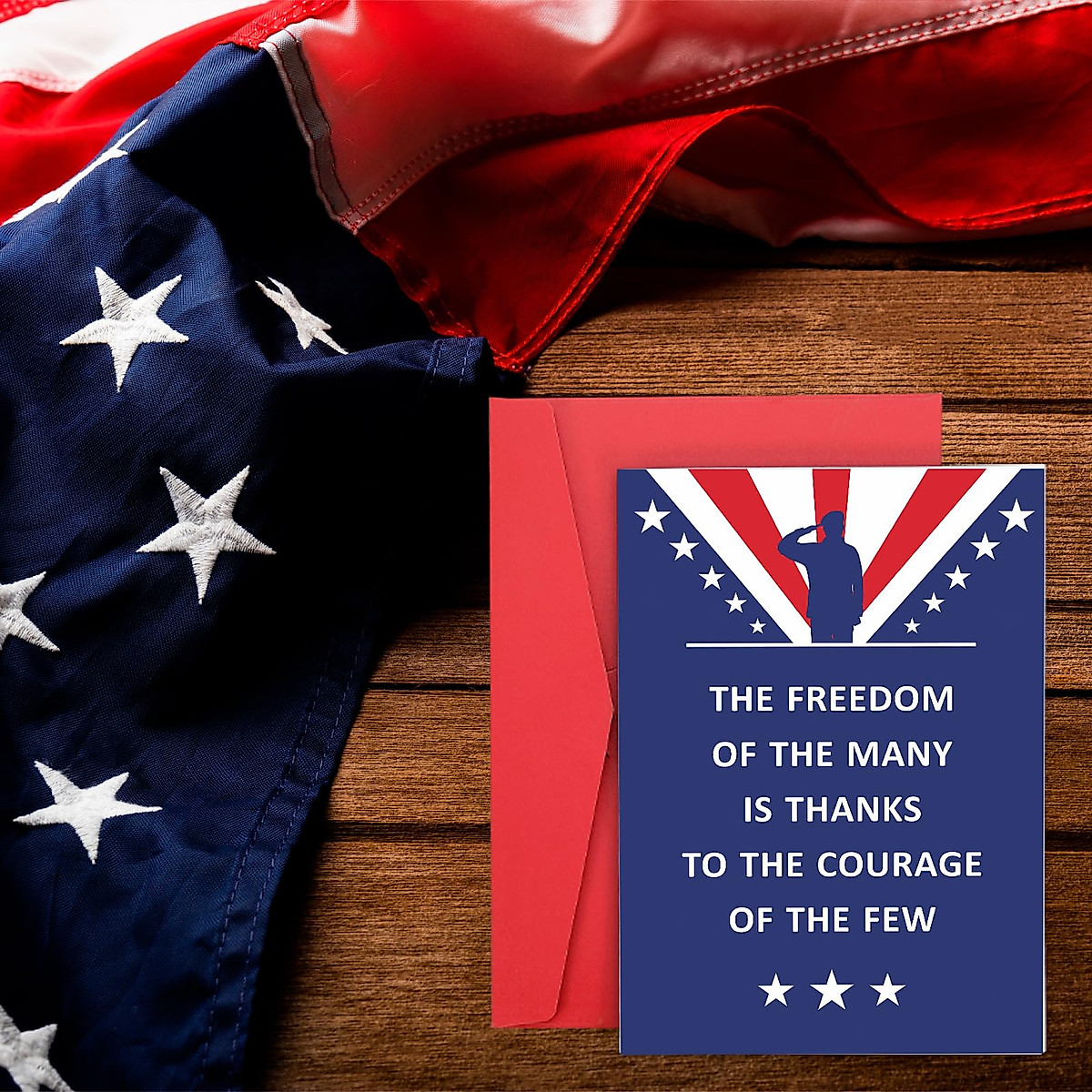 Thank You for Your Service Card Veterans Day Gift Bulk Veteran Gifts for Coast Guard Military Retirement Gifts Appreciation Thank You Card for Army Marines Navy BCT AIT Christmas Thanksgiving Day Gift 1Pcs
