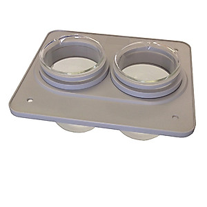 iSonic BHK02A ABS Plastic, Borosilicate Glass Double Beaker Holder for P4861, P4862 and P4875 (Including Two 500Ml Beakers, Two Beaker Covers)