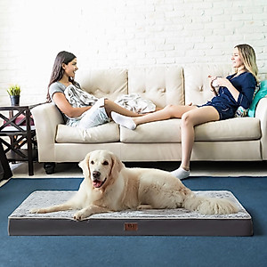Dog Beds Large Sized Dog,Orthopedic Dog Beds for Large Dogs with Removable Washable Cover &Anti-Slip Bottom,Dog Bed for Crate Dog Mats-Extra Large