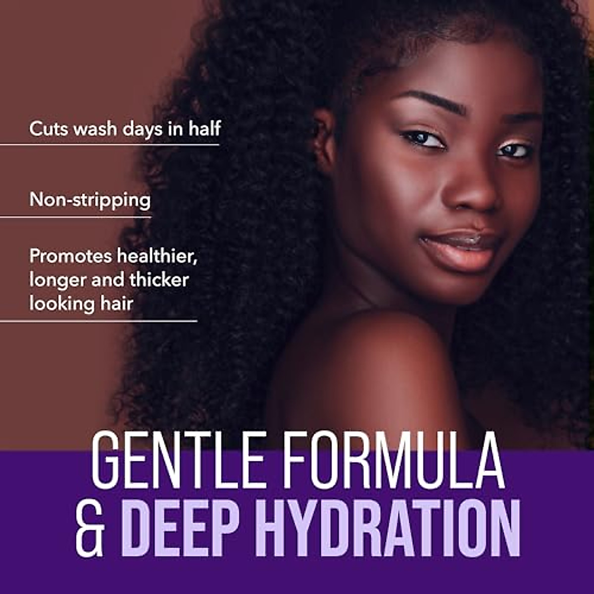 The Mane Choice The Alpha Easy On The Curls Detangling Hydration Shampoo, Gentle, Non-Stripping Clarifying Shampoo, Helps Remove Knots & Tangles, Supports Natural Hair Growth & Retention, 8 oz