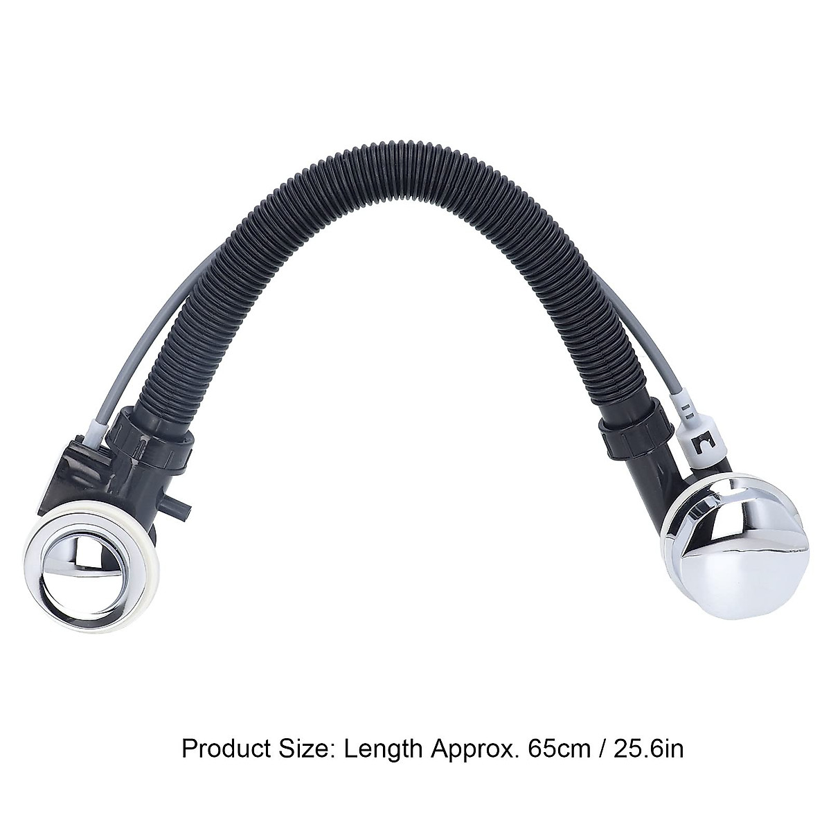 Aqur2020 Bathtub Overflow Drainer, Concealed Flexible Easy to Install Sink Replacement Parts for Kitchen Bathroom