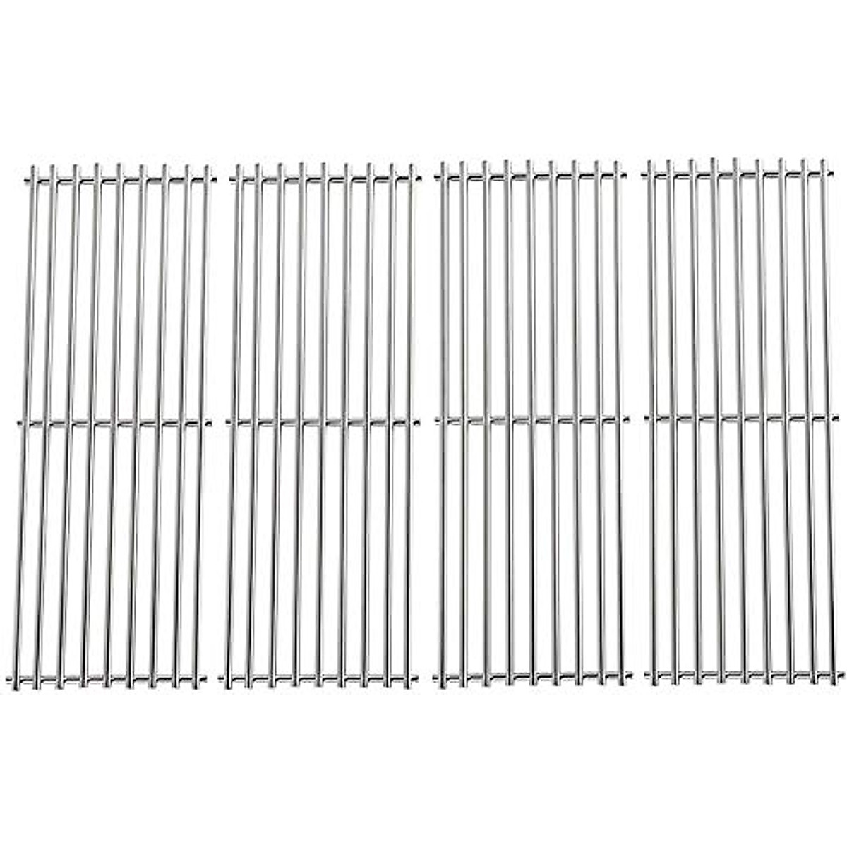 17 3/8" Cooking Grid Grates for Broil King Baron 320, 340, 420, 440, 490, Huntington 2122-64 2122-67 6020-54 6020-57 6020-64 6020-67 6023-89, Sterling 5020-54, Broil-Mate Grill, Stainless Steel, 4PCS