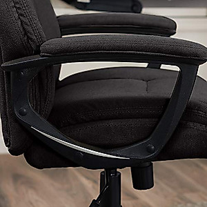 Serta Style Hannah II Office Chair, Midnight Black Microfiber,