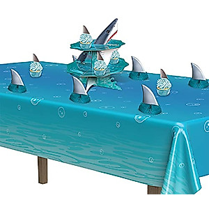 Beistle Printed Plastic Under The Sea Rectangle Bubble Print Table Cover Luau Beach Theme Tableware For Mermaid Birthday Party Supplies