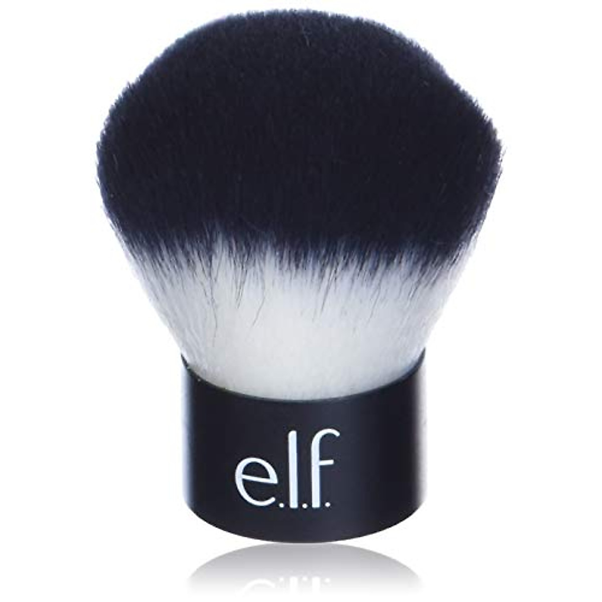 e.l.f., Kabuki Face Brush, Synthetic Haired, Versatile, Compact, Applies Bronzer, Powder, or Highlighter, Soft, Absorbent, Wet or Dry Product, Compact, Travel-Size, 0.64 Oz